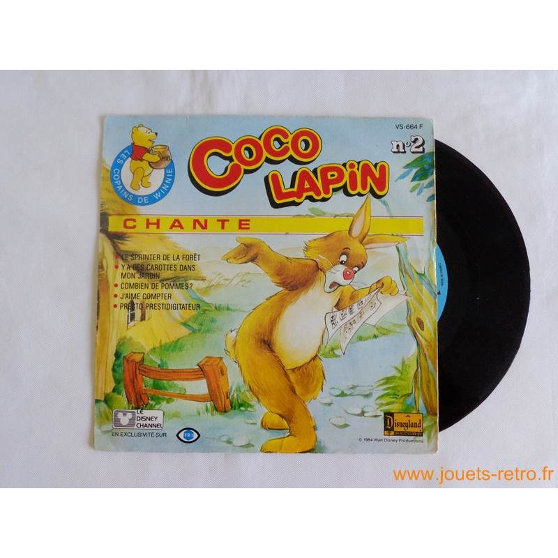 Coco lapin chante - disque 45t - jouets rétro jeux de société figurines ...