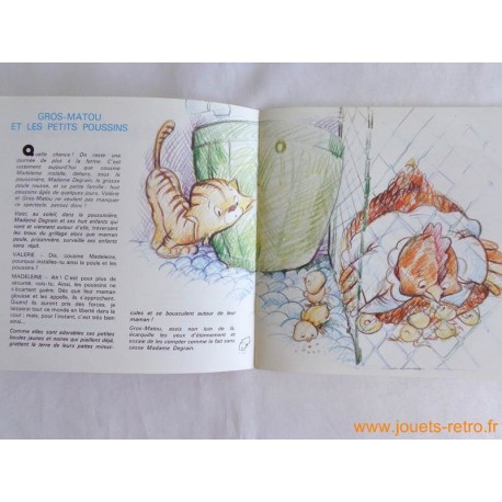 Gros matou et les petits poussins - Livre disque 45t