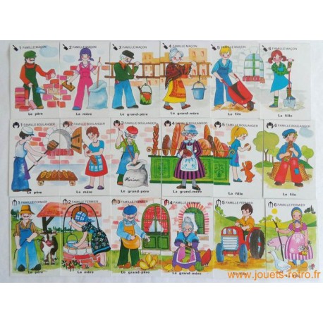 Jeu de 7 familles "Métiers"