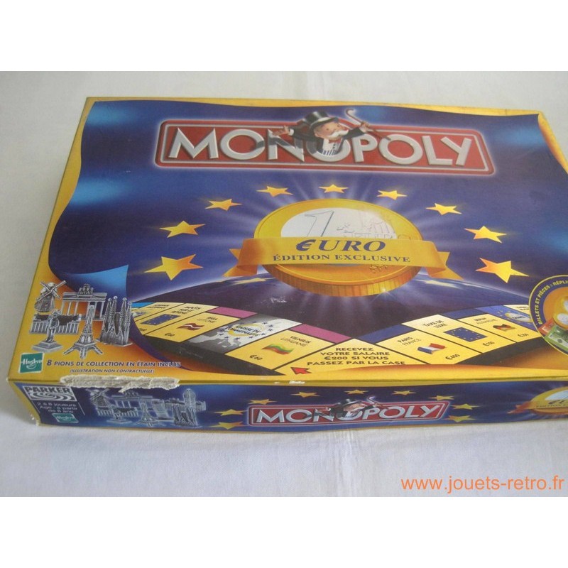 Monopoly Euro - jeu Parker 1999 - jouets rétro jeux de société ...