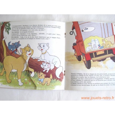 Les Aristochats Disney - 45T Livre disque vinyle