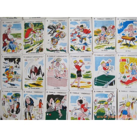 Jeu de 7 familles "Les sports" Catel & Farcy