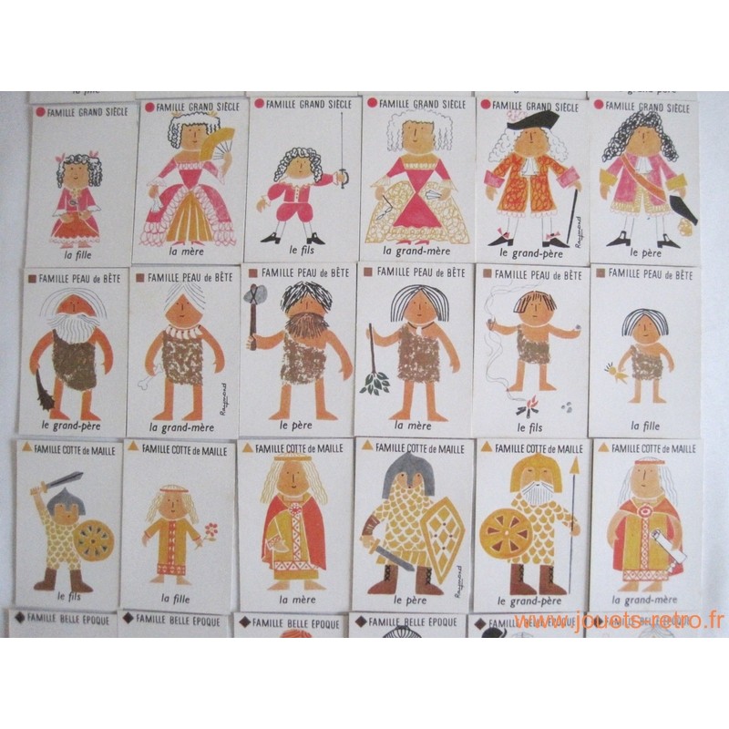 Jeu de 7 familles "salut la France" Willeb