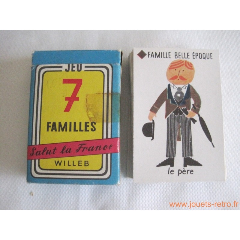 Jeu de 7 familles "salut la France" Willeb
