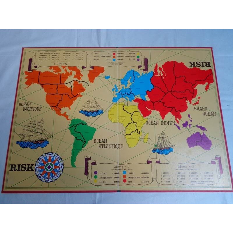 Risk - jeu Miro 1970 - jouets rétro jeux de société figurines et objets ...
