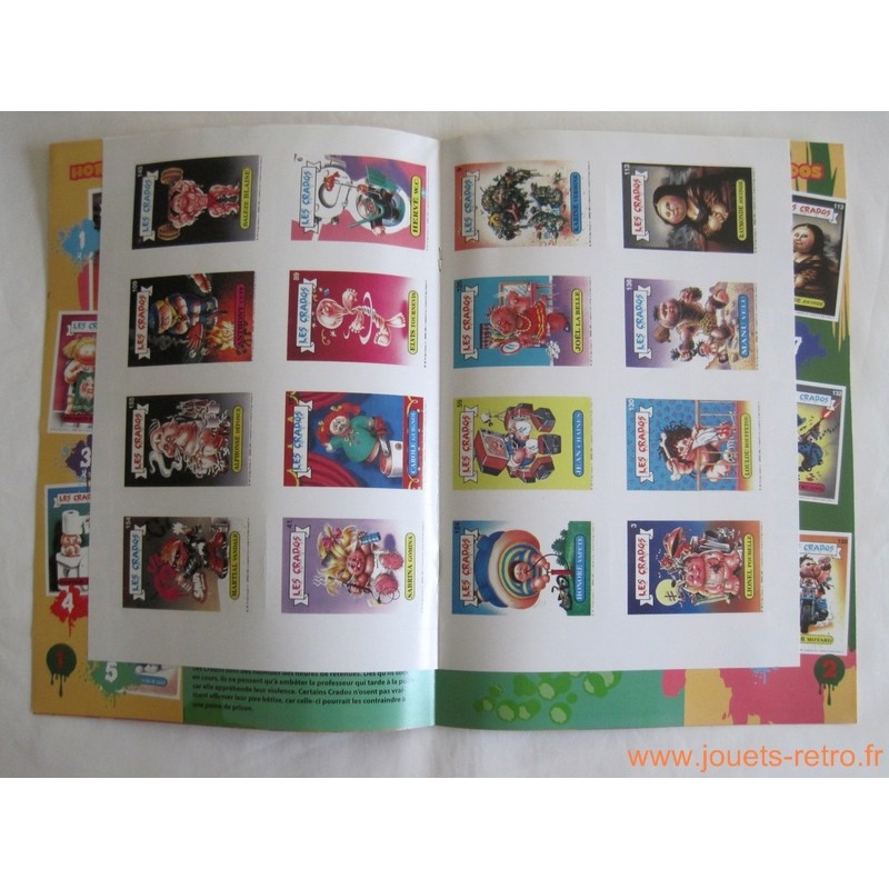 Poster géant avec 16 autocollants "Les Crados"