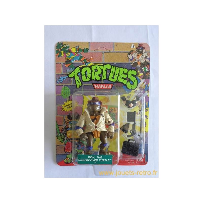 Don, the undercover turtle - Wacky Action 1990 Playmates - TMNT Les ...