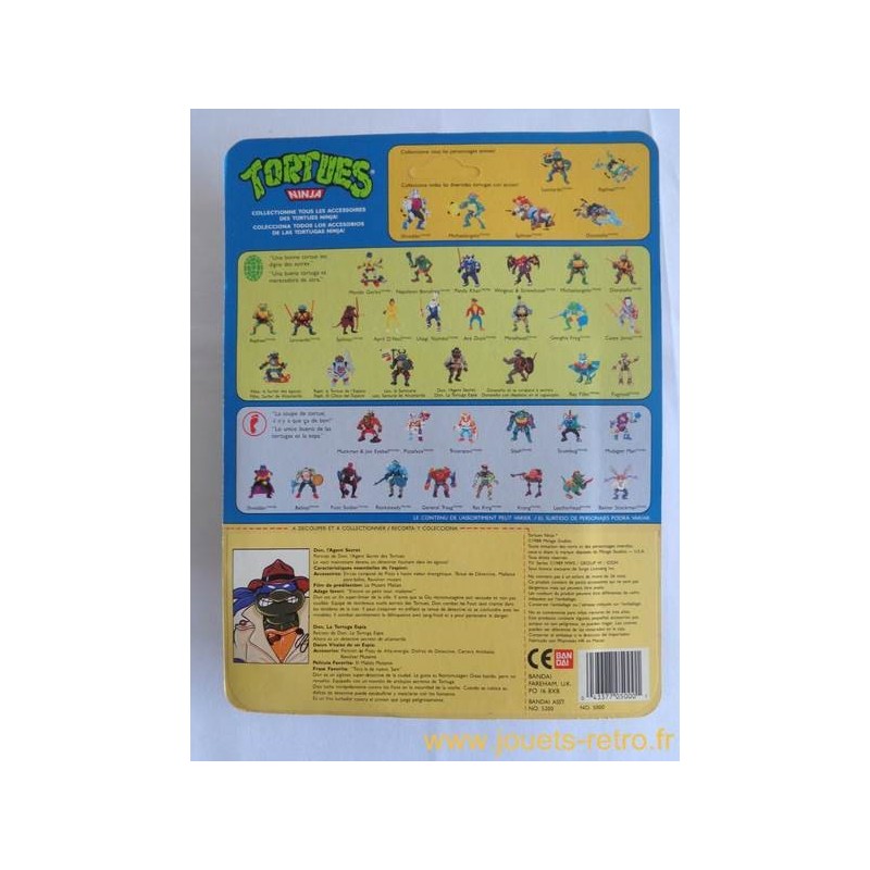 Don, the undercover turtle - Wacky Action 1990 Playmates - TMNT Les ...