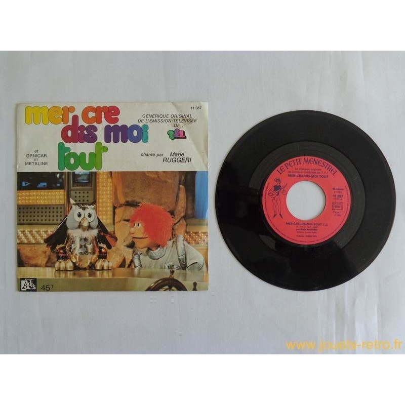 Mer cre dis moi tout - 45T Disque vinyle - jouets rétro jeux de société ...