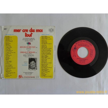 Mer cre dis moi tout - 45T Disque vinyle