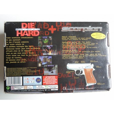 Coffret Die Hard Trilogy + Scorpion Recoil Light Gun