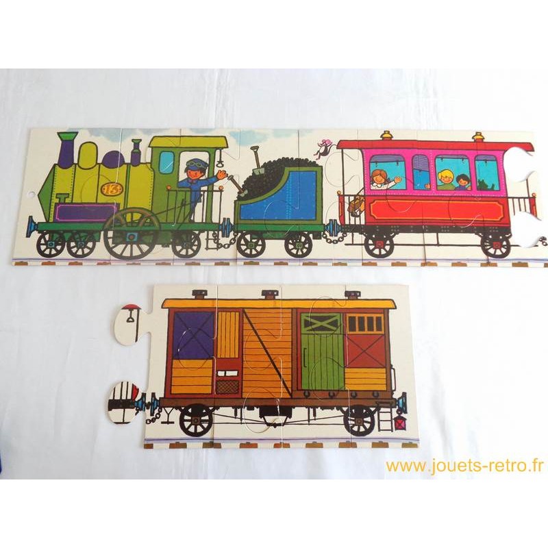 Grand train pour tout-petits Nathan 1973 - jouets rétro jeux de société ...