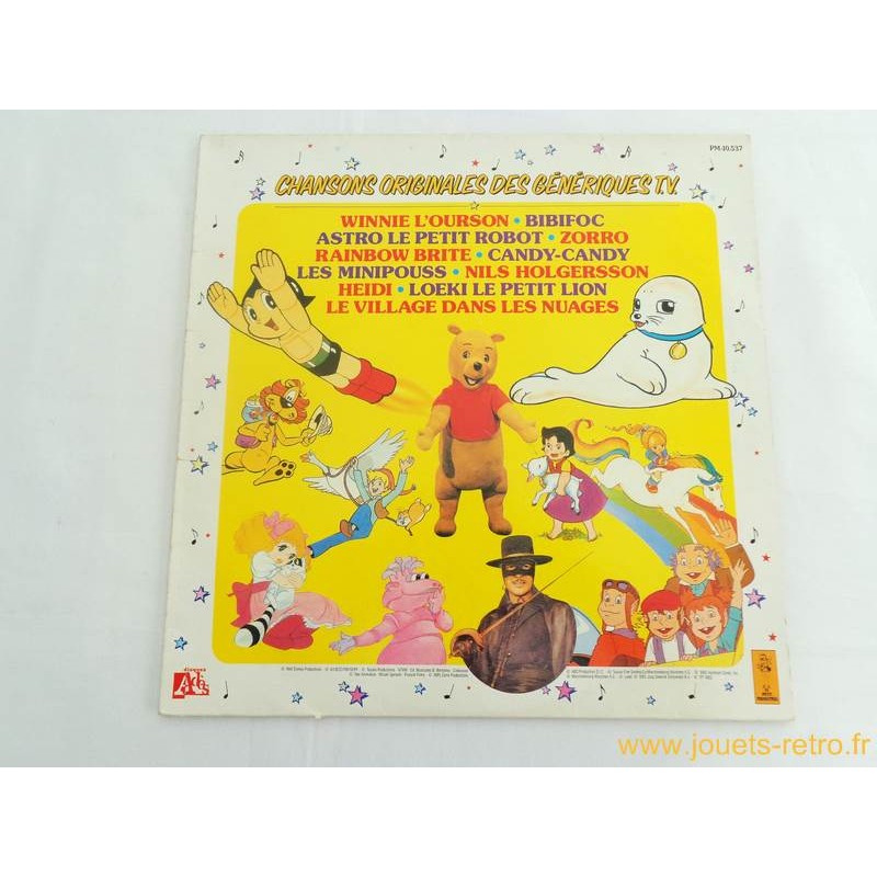 Chansons originales des génériques T.V - 33T Disque vinyle - jouets ... Chansons originales des génériques T.V - 33T Disque vinyle - jouets ...