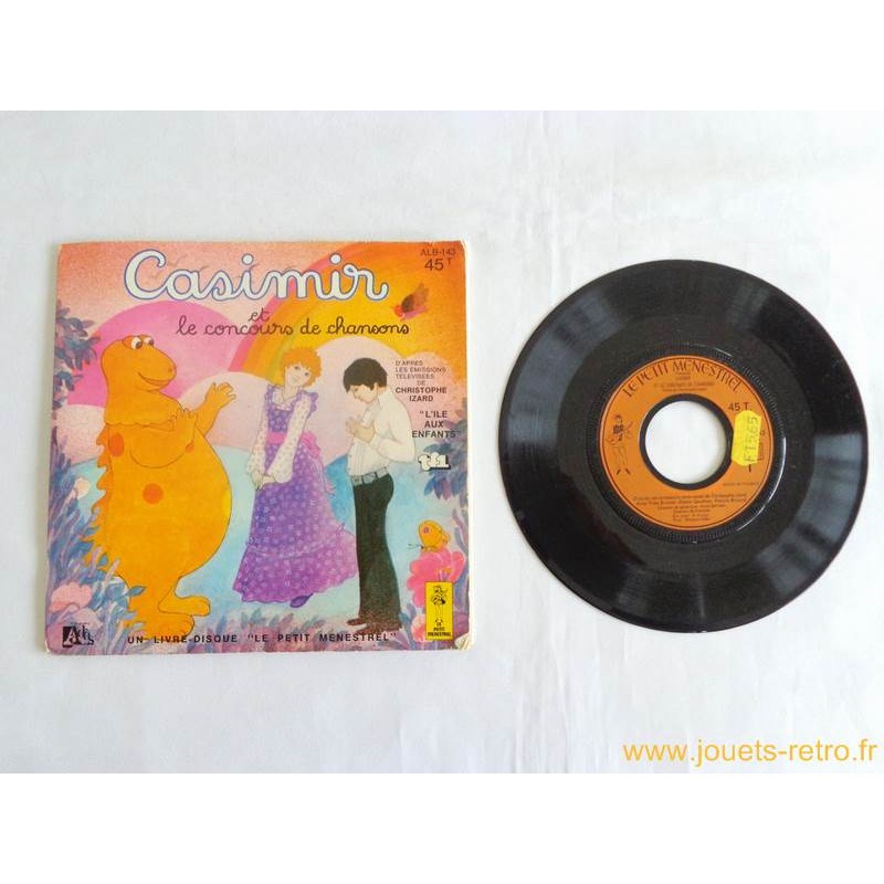 Casimir et le concours de chansons - 45T Livre Disque vinyle - jouets ...